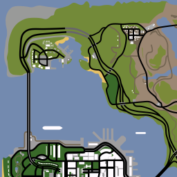 Interactive map of Grand Theft Auto: San Andreas
