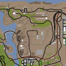 Interactive map of Grand Theft Auto: San Andreas